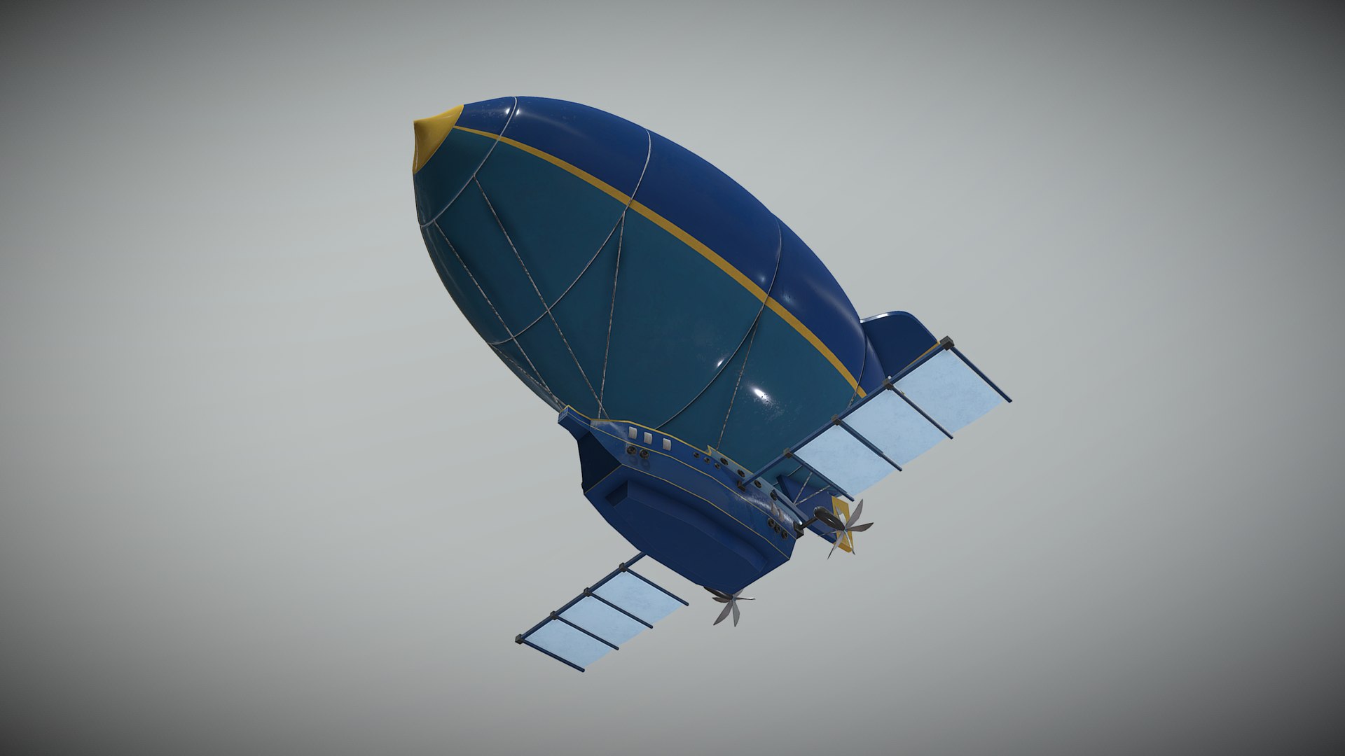 Cartoon Airship 3D Model - TurboSquid 2048429