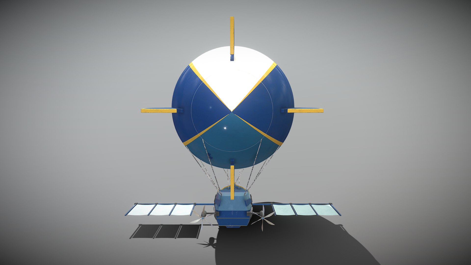 Cartoon Airship 3D Model - TurboSquid 2048429