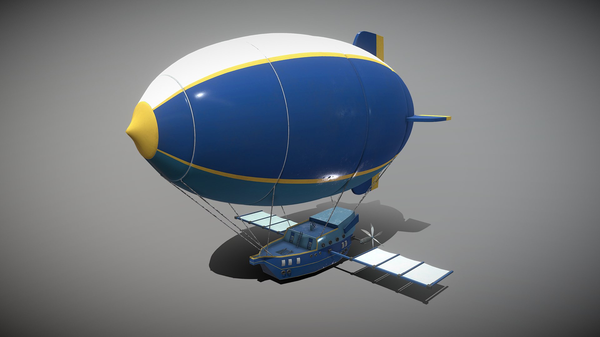Cartoon Airship 3D Model - TurboSquid 2048429