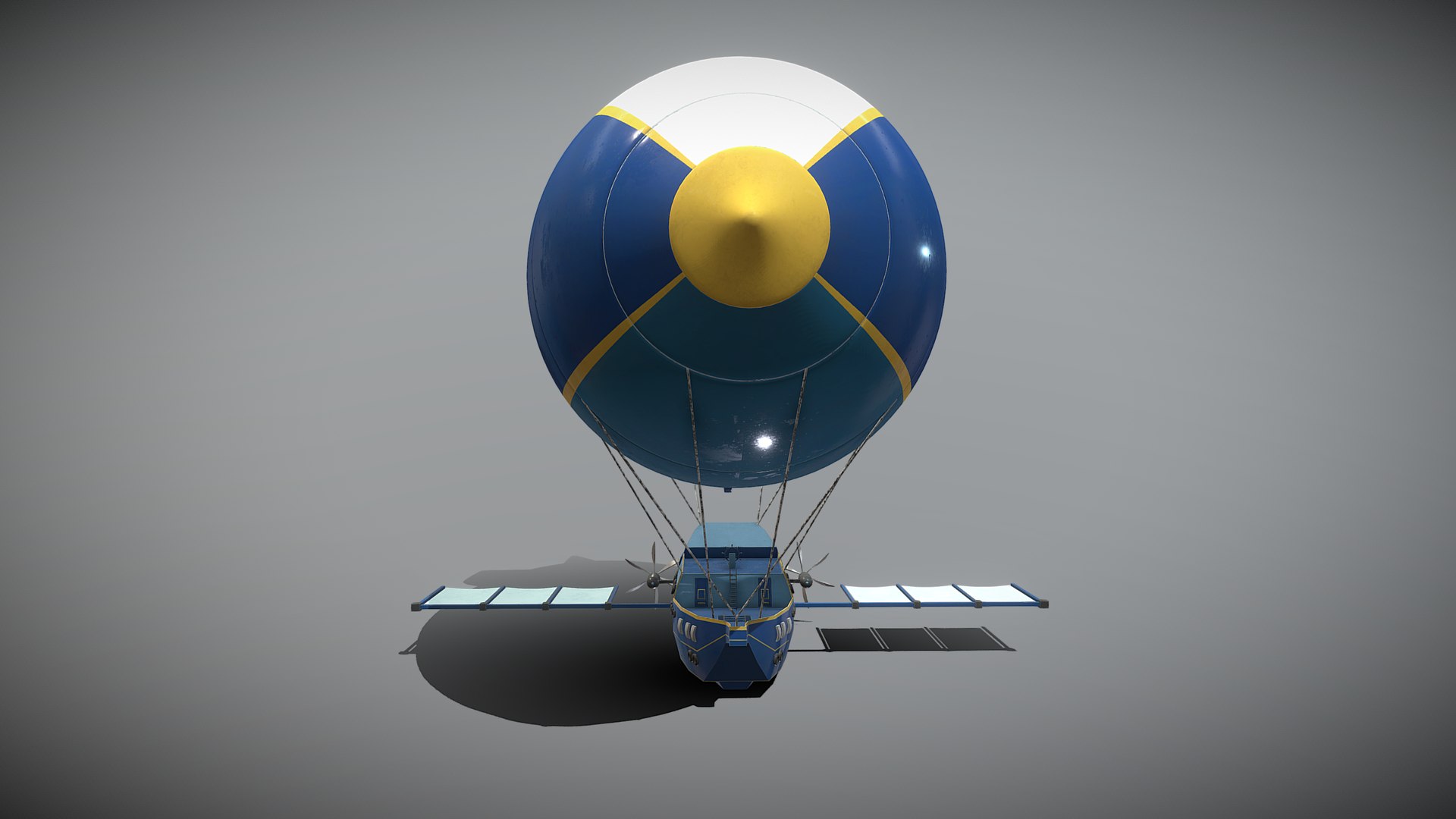 Cartoon Airship 3D Model - TurboSquid 2048429