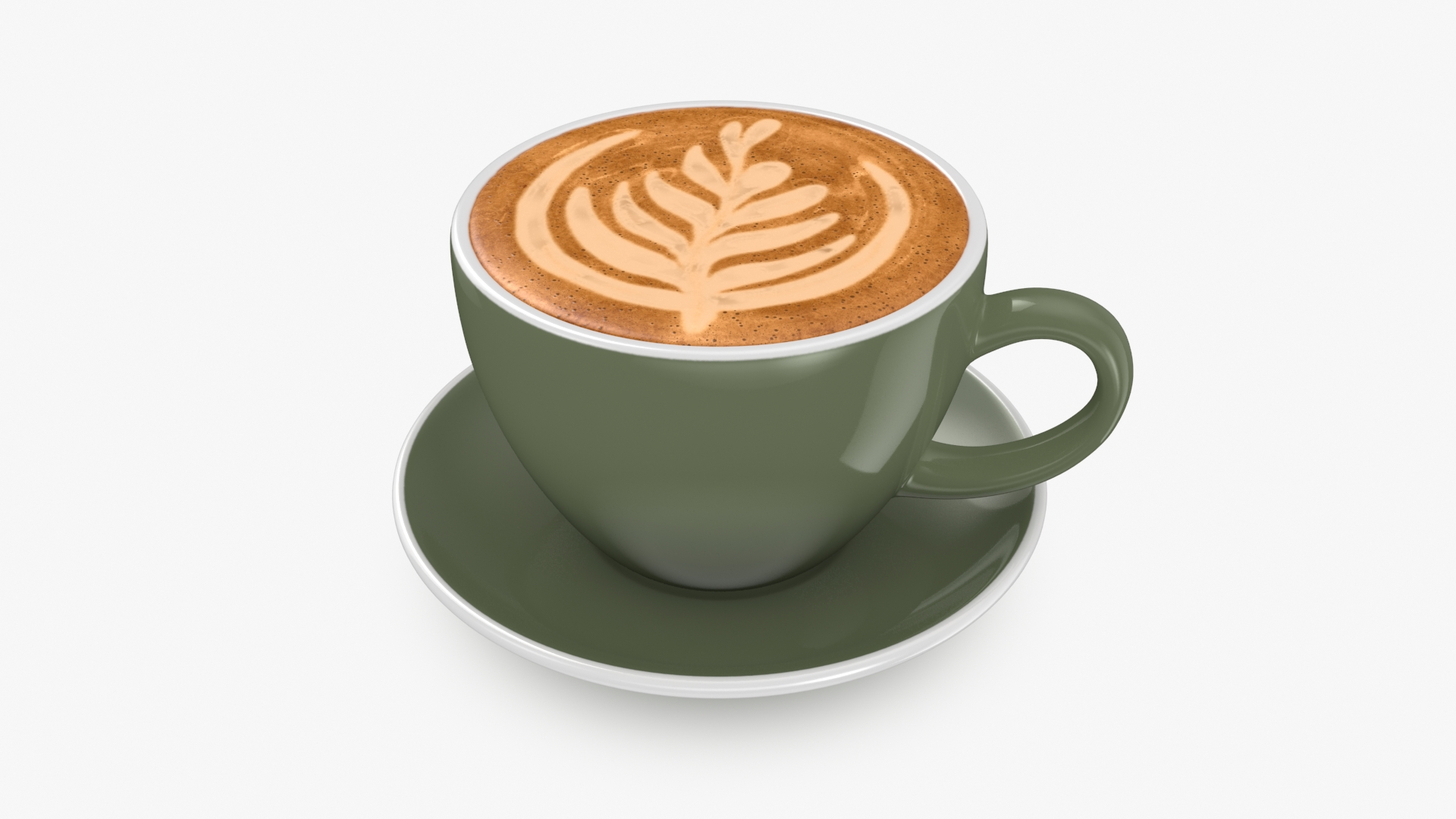 Latte Mug 3D Model - TurboSquid 2194160