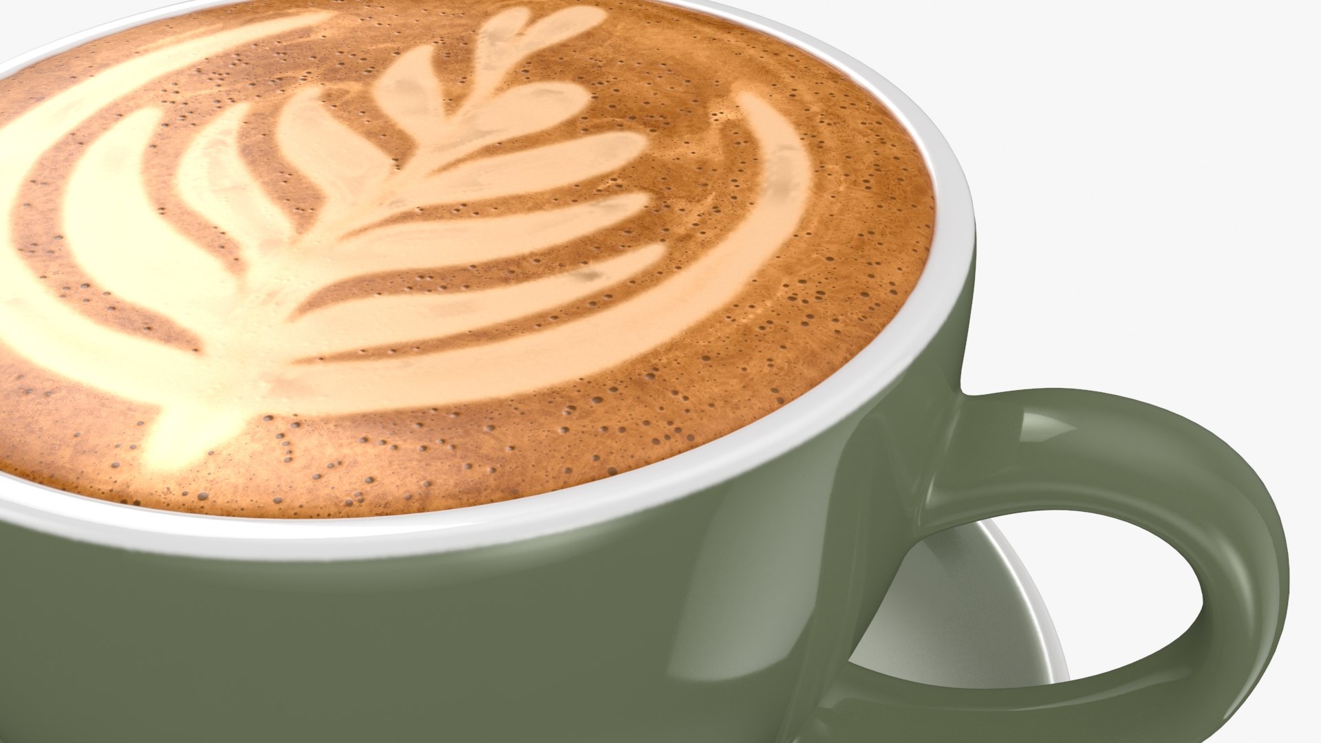 Latte Mug 3D Model - TurboSquid 2194160