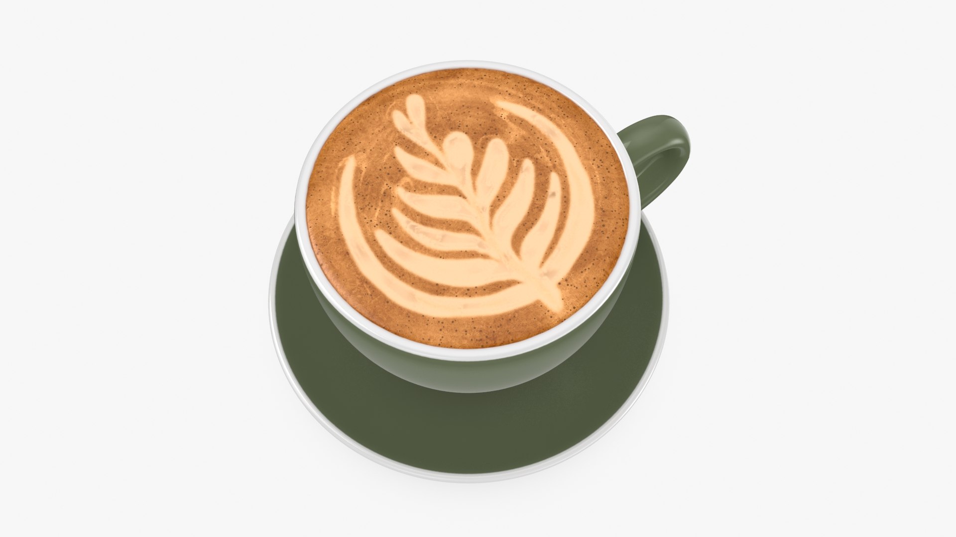 Latte Mug 3D Model - TurboSquid 2194160