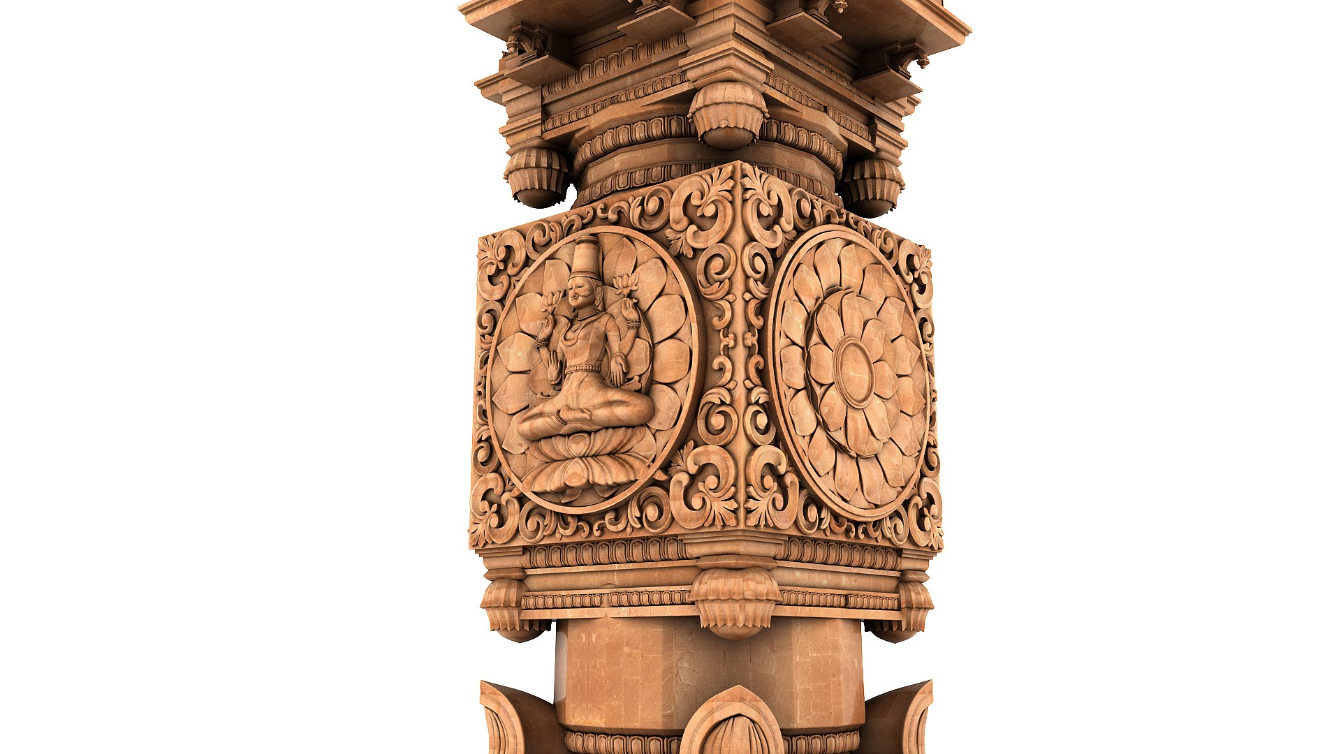 3D Model Temple Pillar - TurboSquid 2181717