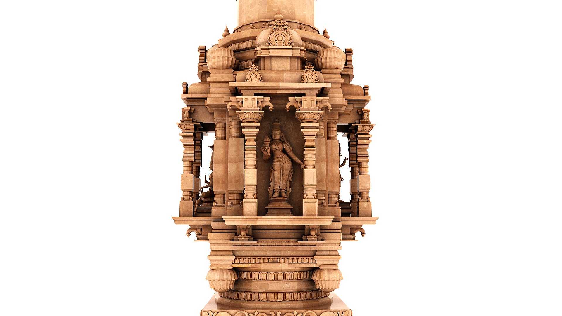 3D Model Temple Pillar - TurboSquid 2181717