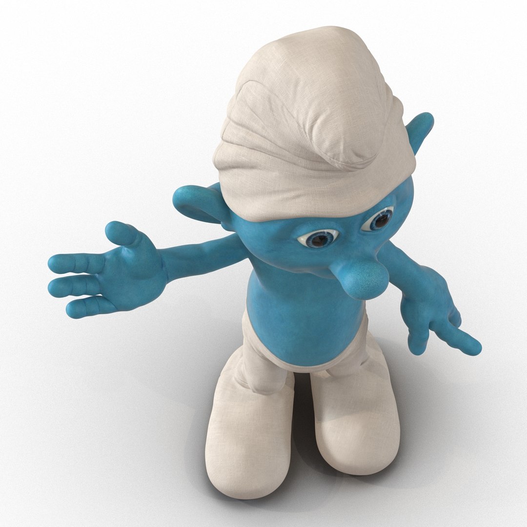 smurf pose 3 3d model