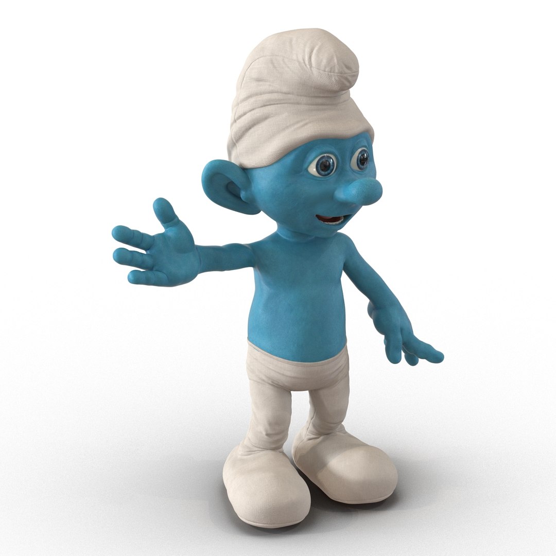 smurf pose 3 3d model
