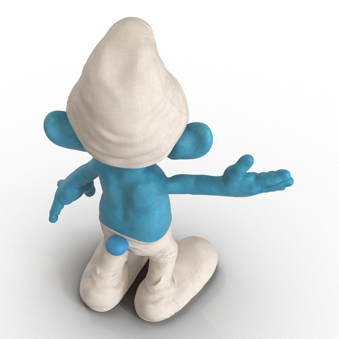 smurf pose 3 3d model