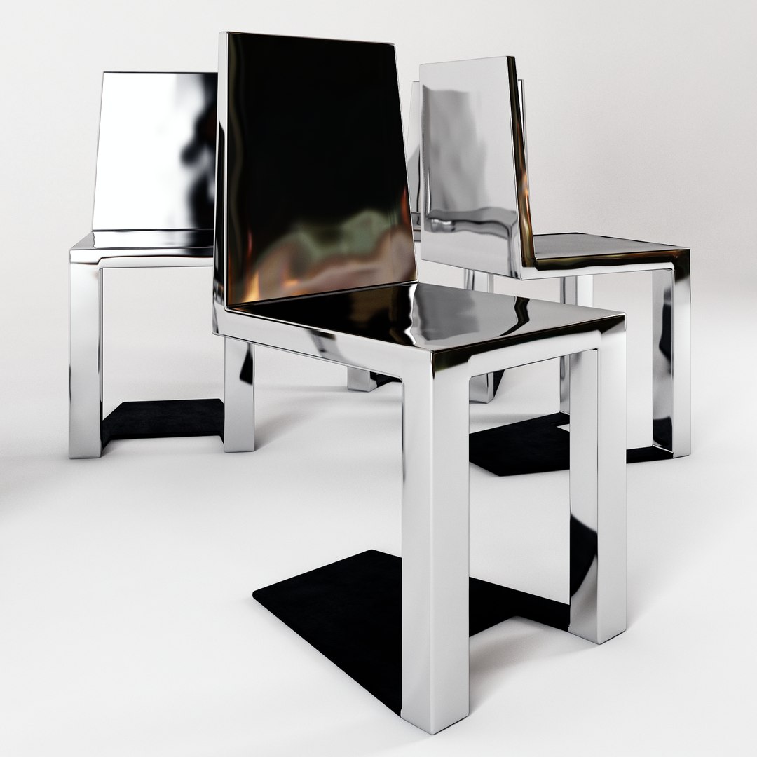 3d Shadow Chair Steel
