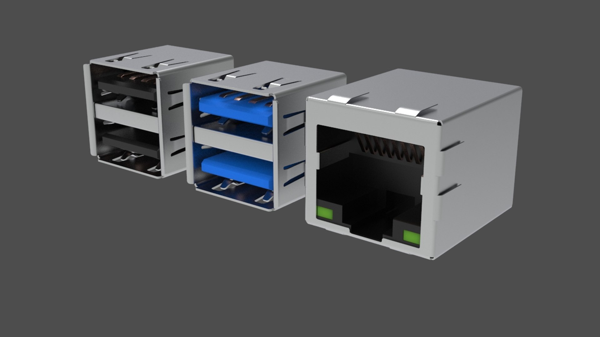 3D Usb Lan Port Model - TurboSquid 1575972