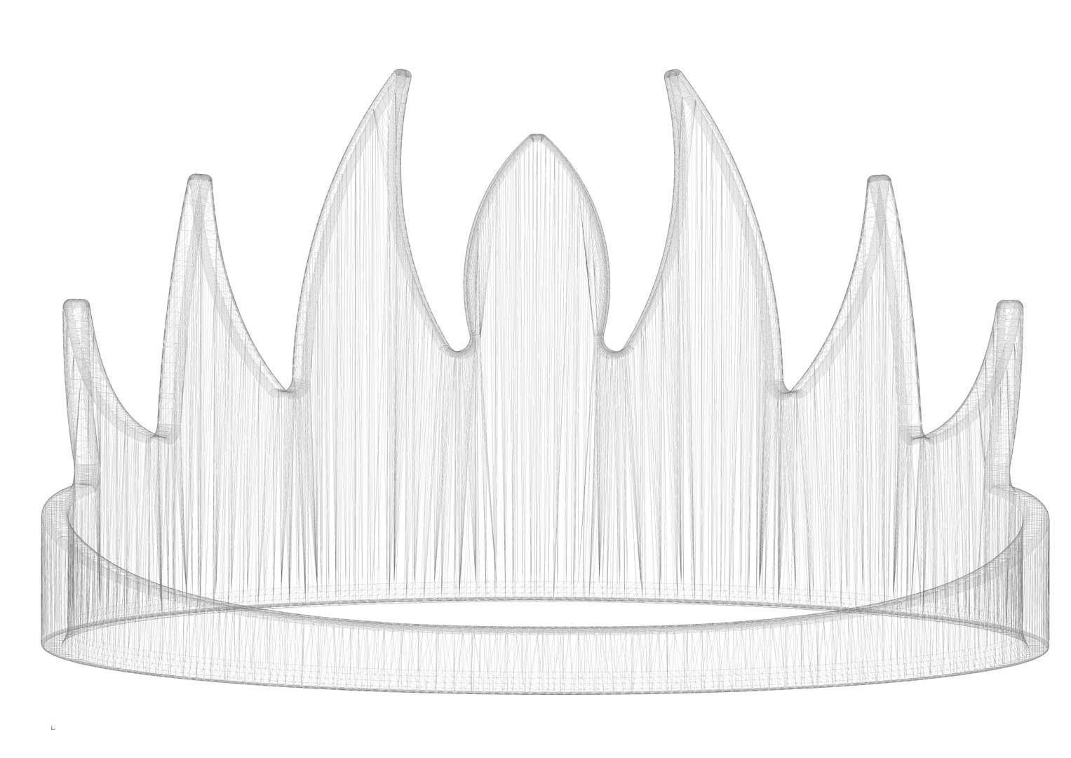3D Elsa Crown Model - TurboSquid 1987061