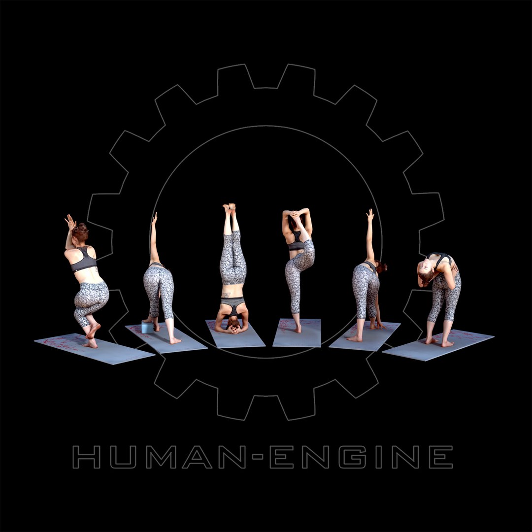 Yoga Poses Reference 3D Model - TurboSquid 1279561