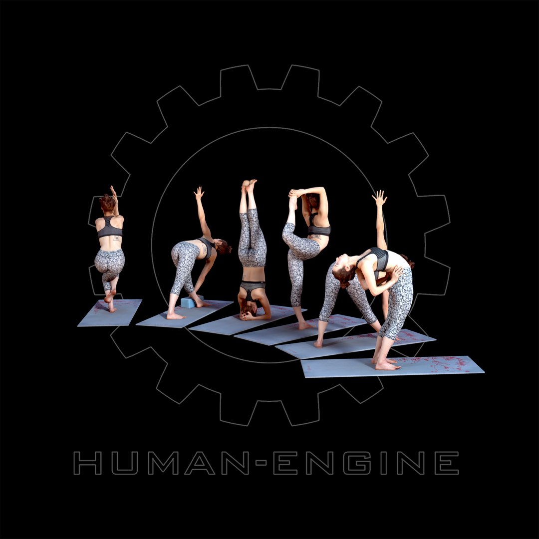 Yoga Poses Reference 3D Model - TurboSquid 1279561