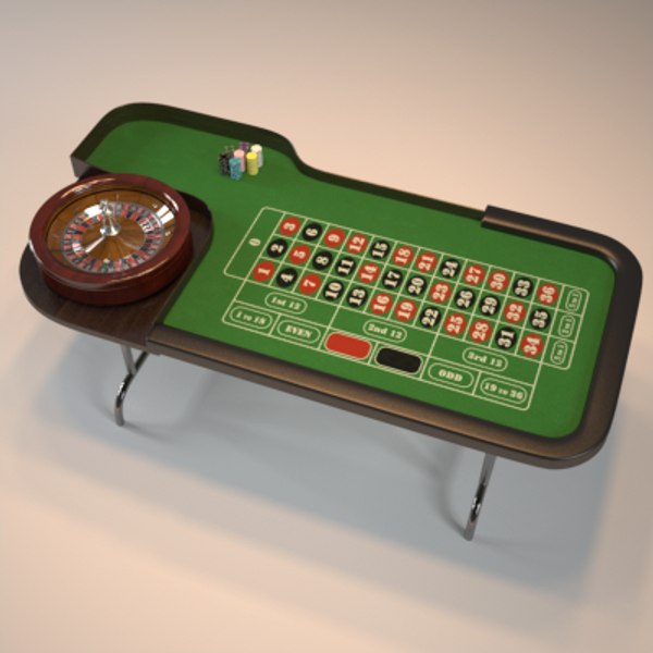 roulette table 3d model