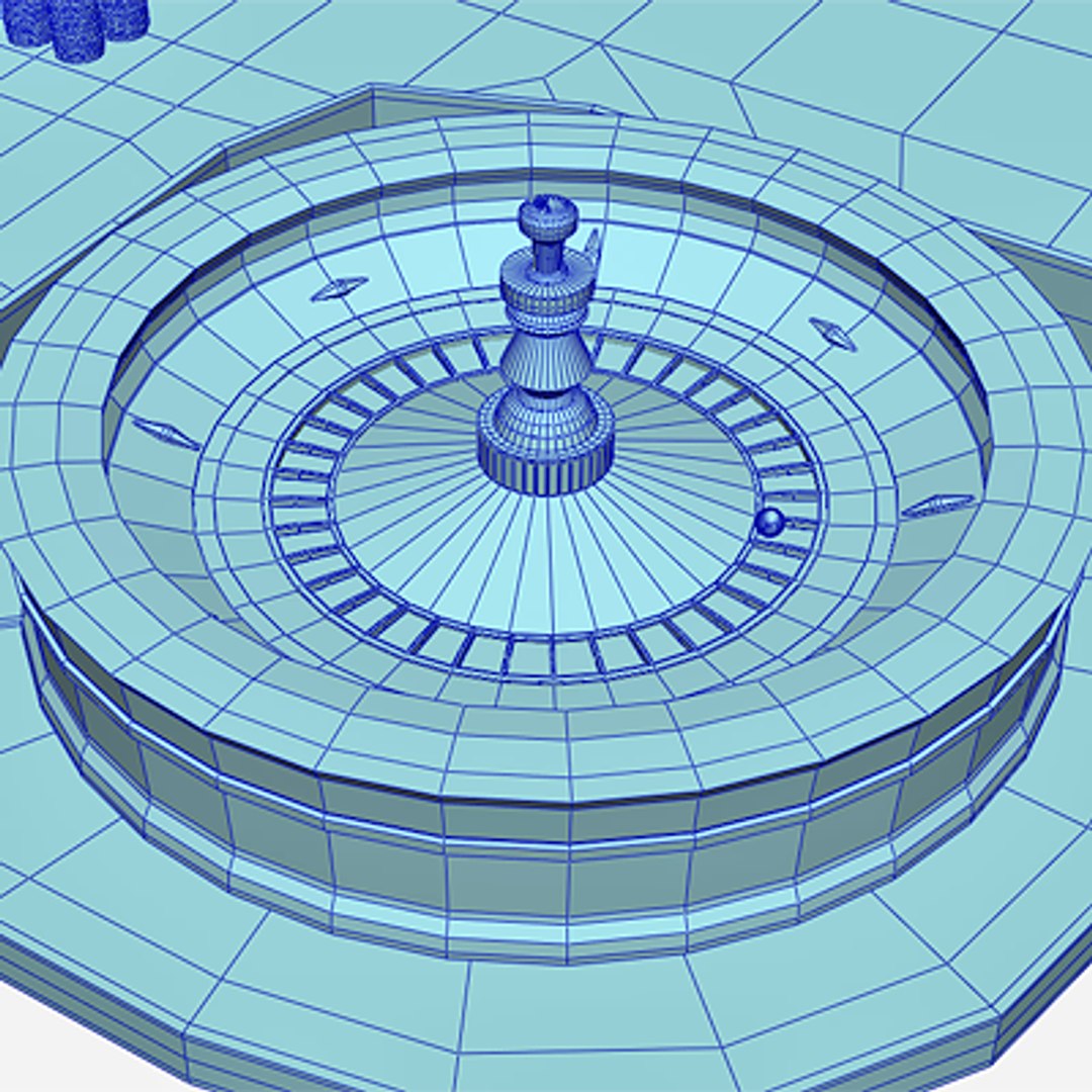 Roulette Table 3d Model