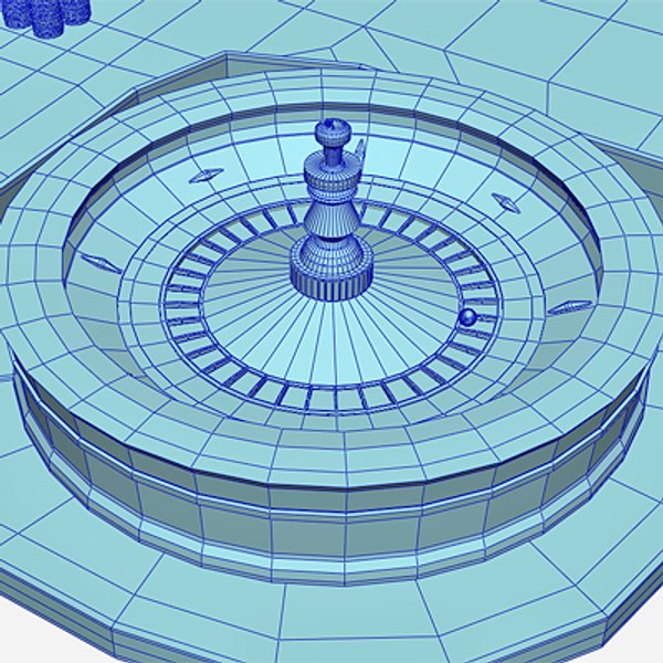 roulette table 3d model