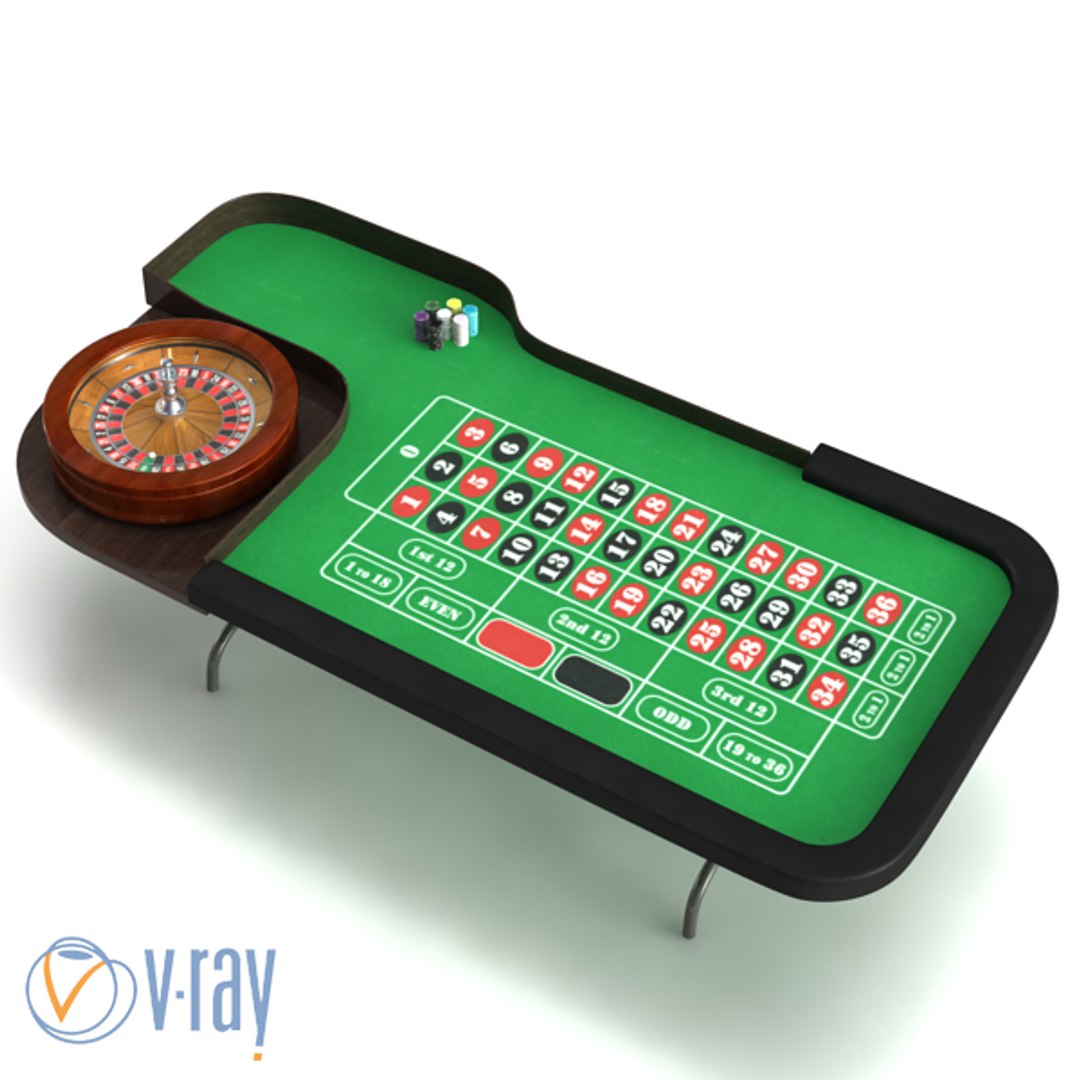 Roulette Table 3d Model