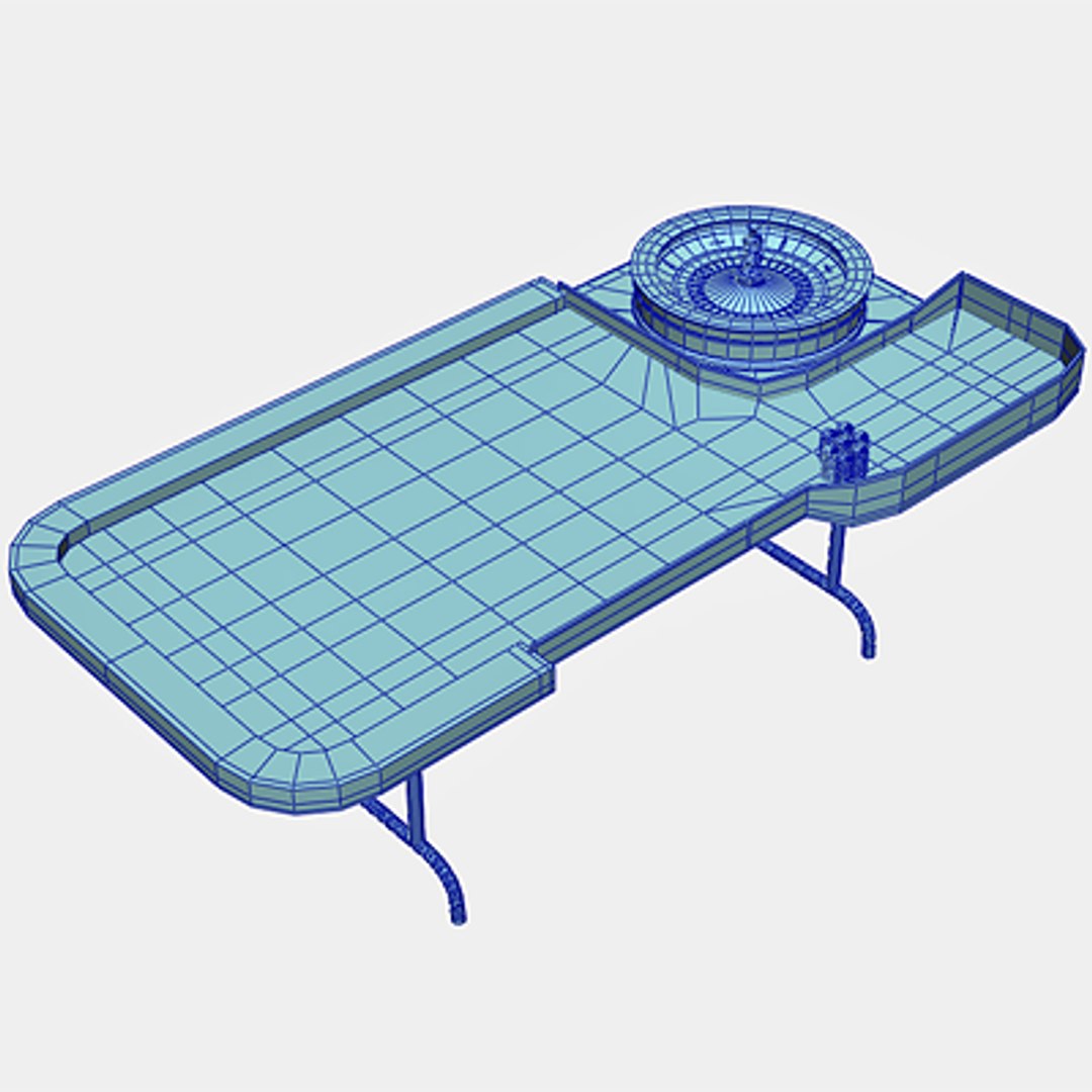 Roulette Table 3d Model
