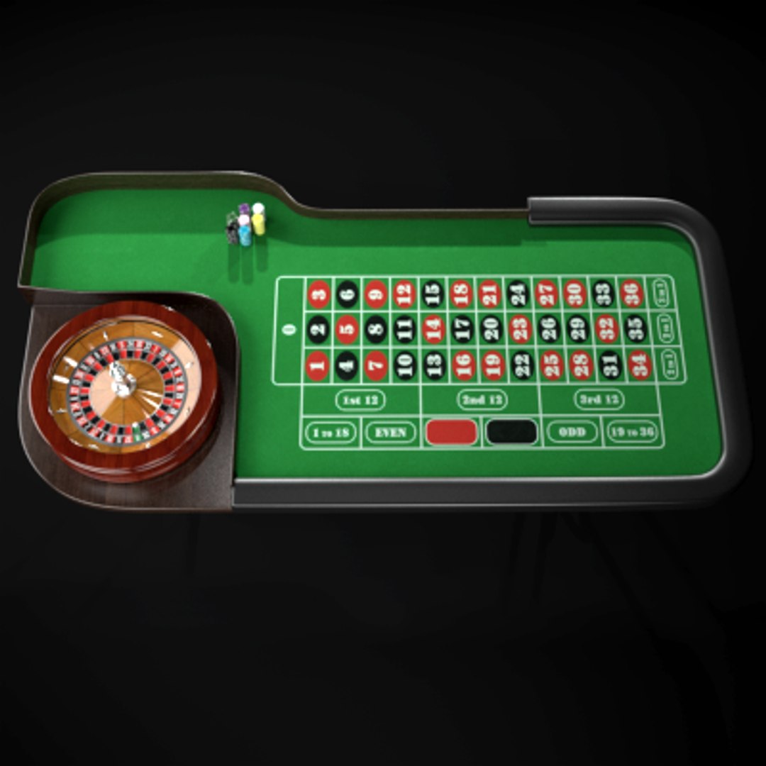 Roulette Table 3d Model
