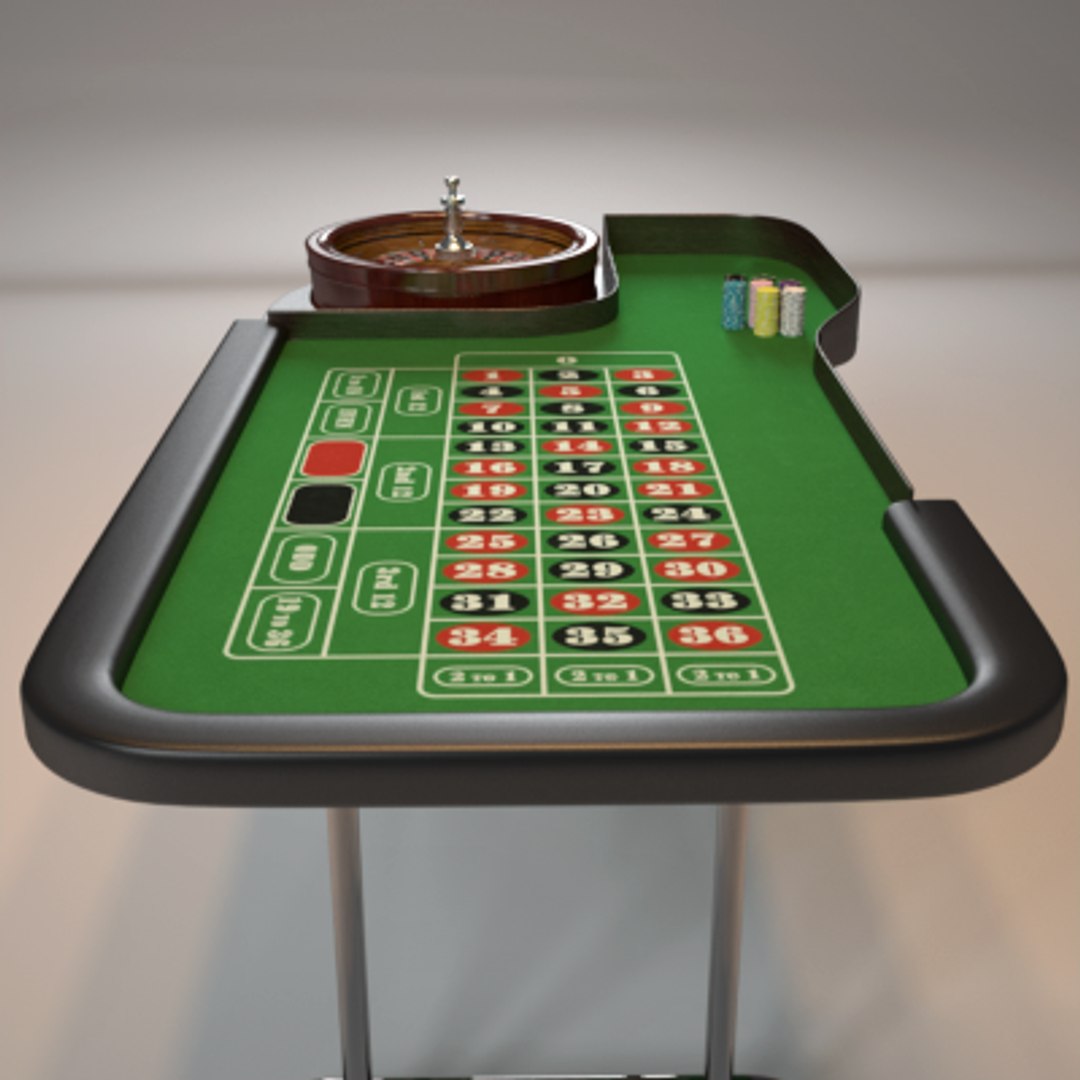 Roulette Table 3d Model