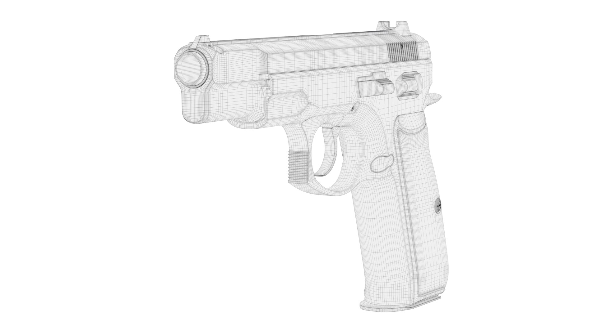 3D CZ 75 Custom Model - TurboSquid 1961424