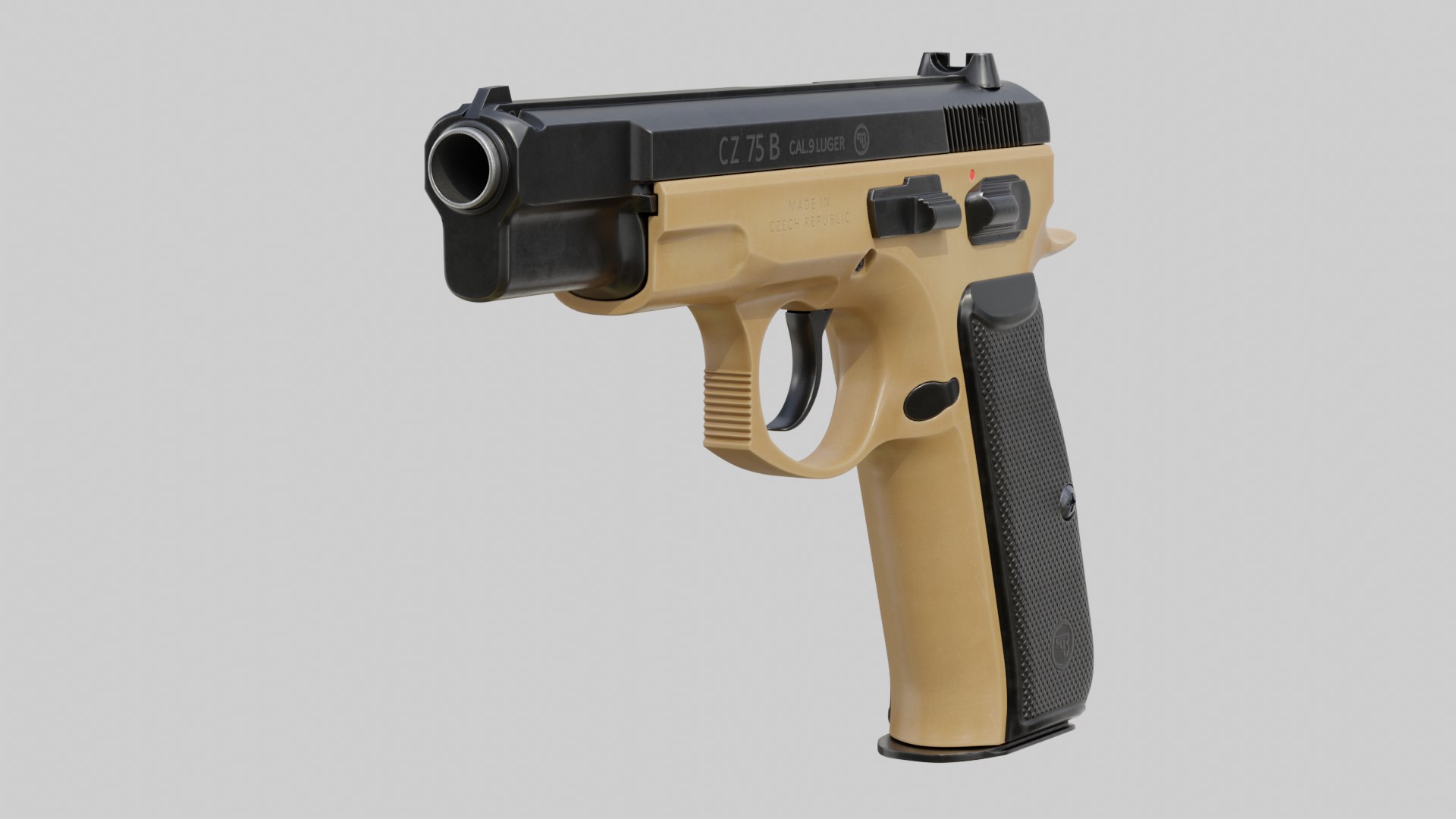 3D CZ 75 Custom Model - TurboSquid 1961424