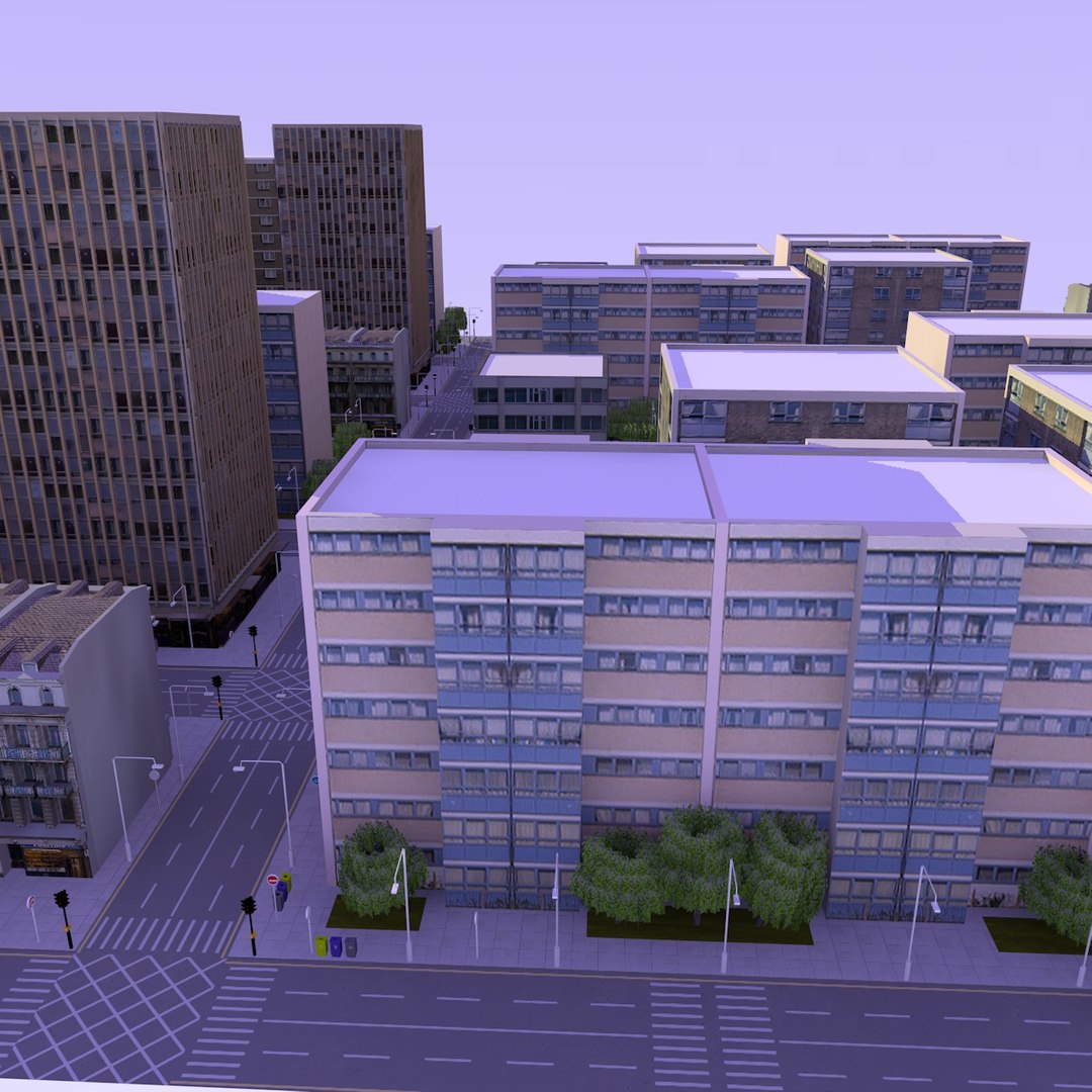 City Block Street C4d