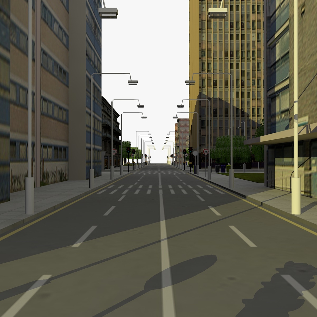 City Block Street C4d
