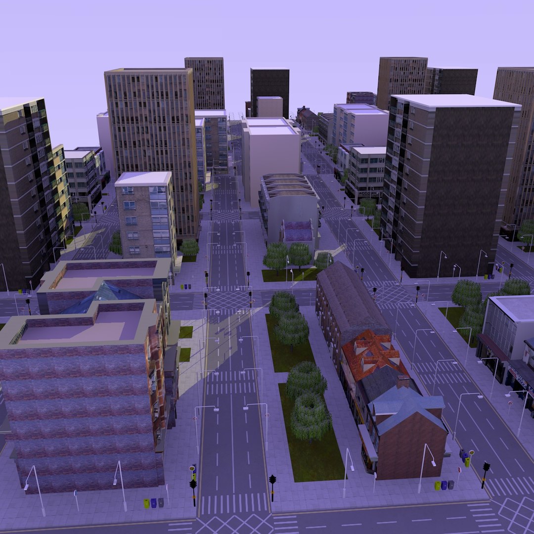 City Block Street C4d