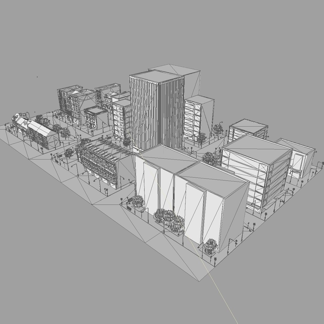 City Block Street C4d