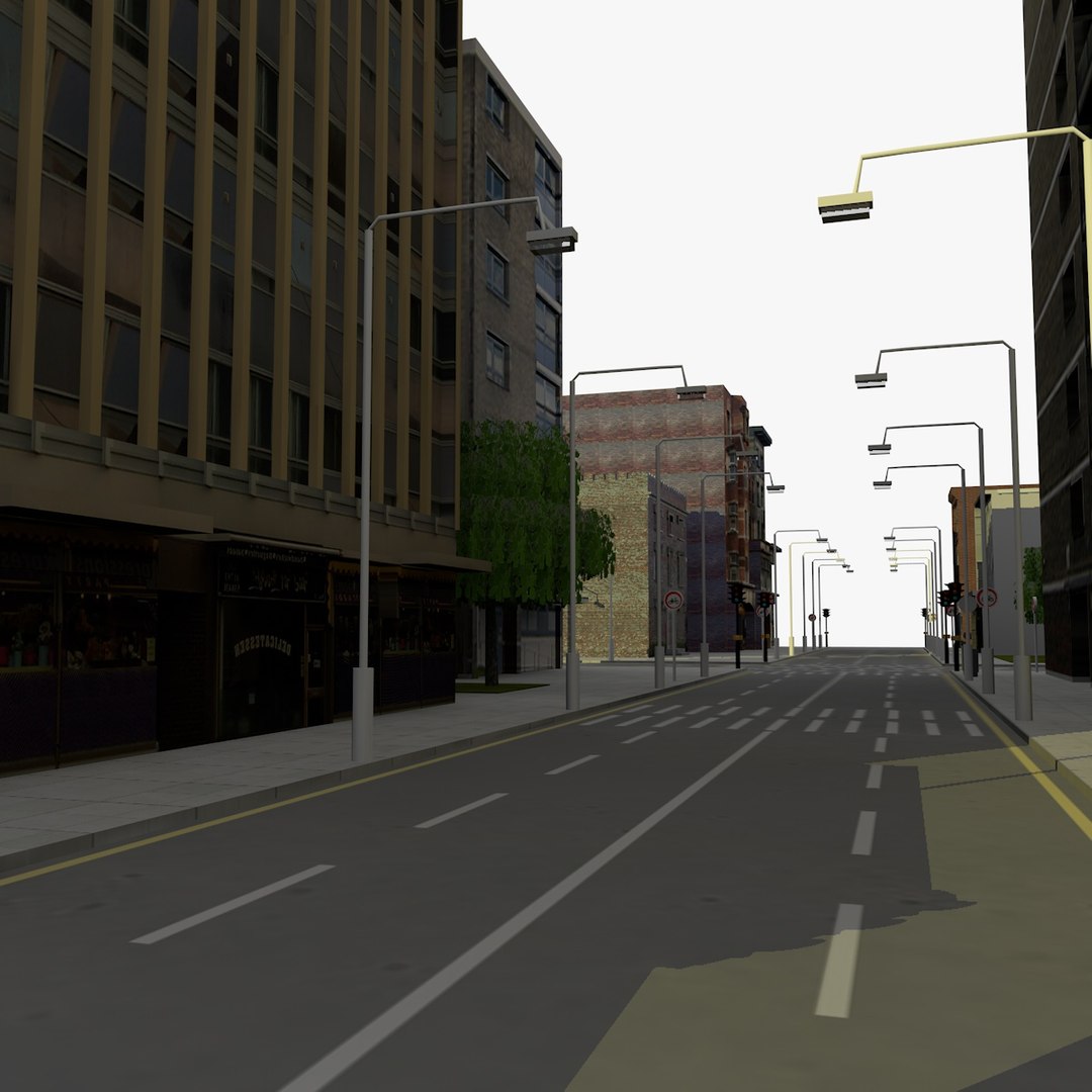 City Block Street C4d