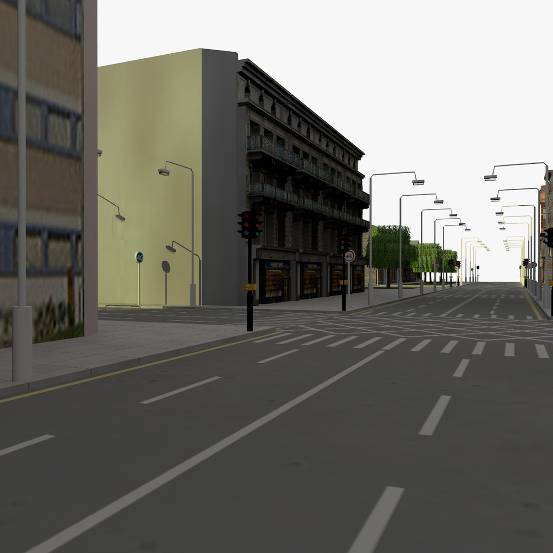 City Block Street C4d