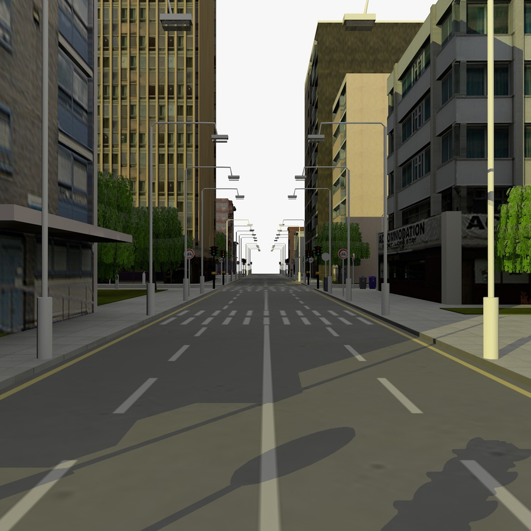 City Block Street C4d