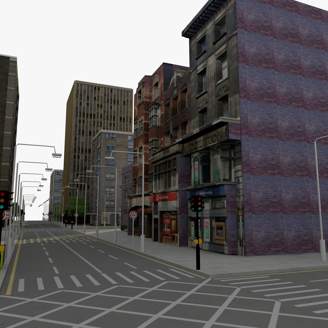 City Block Street C4d