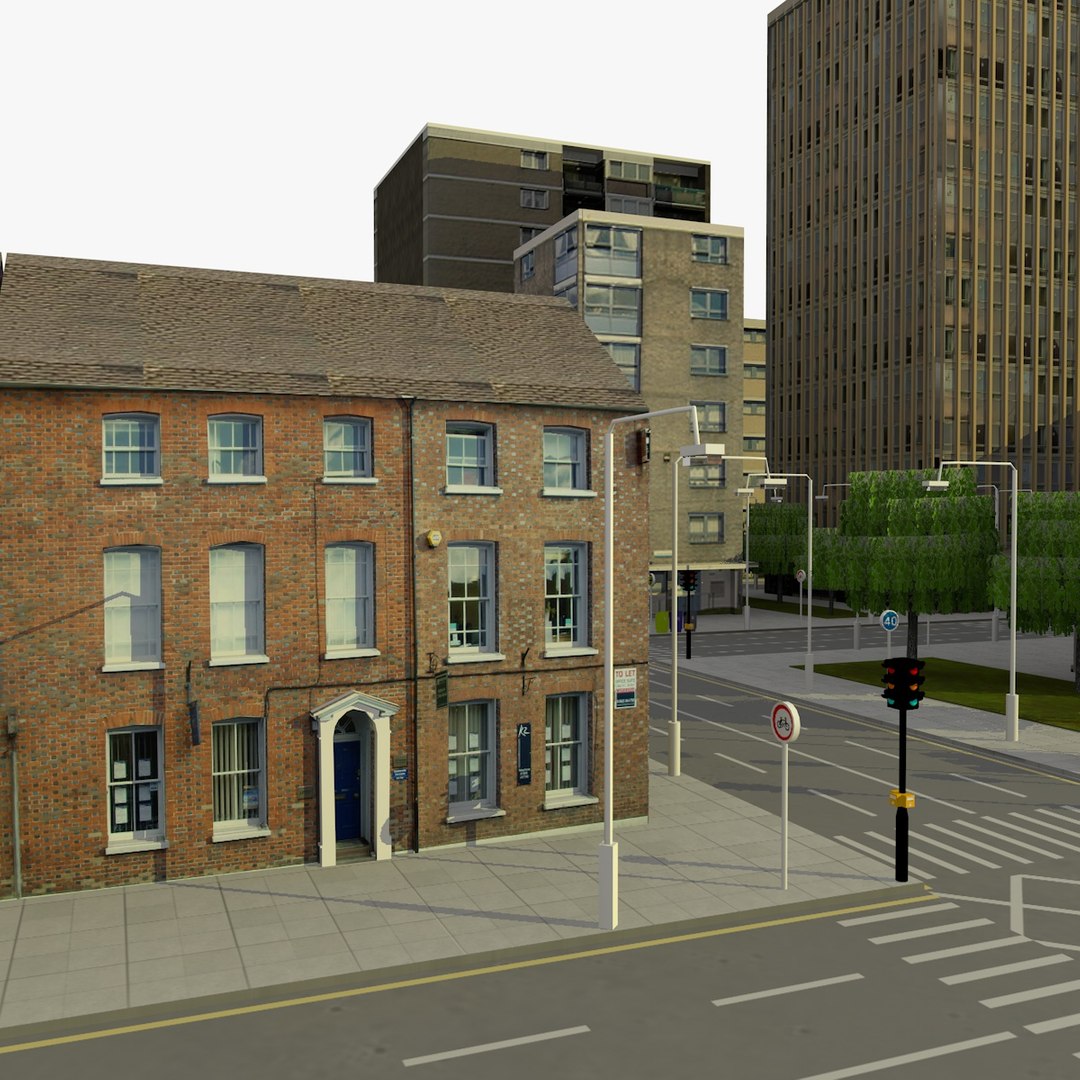 City Block Street C4d