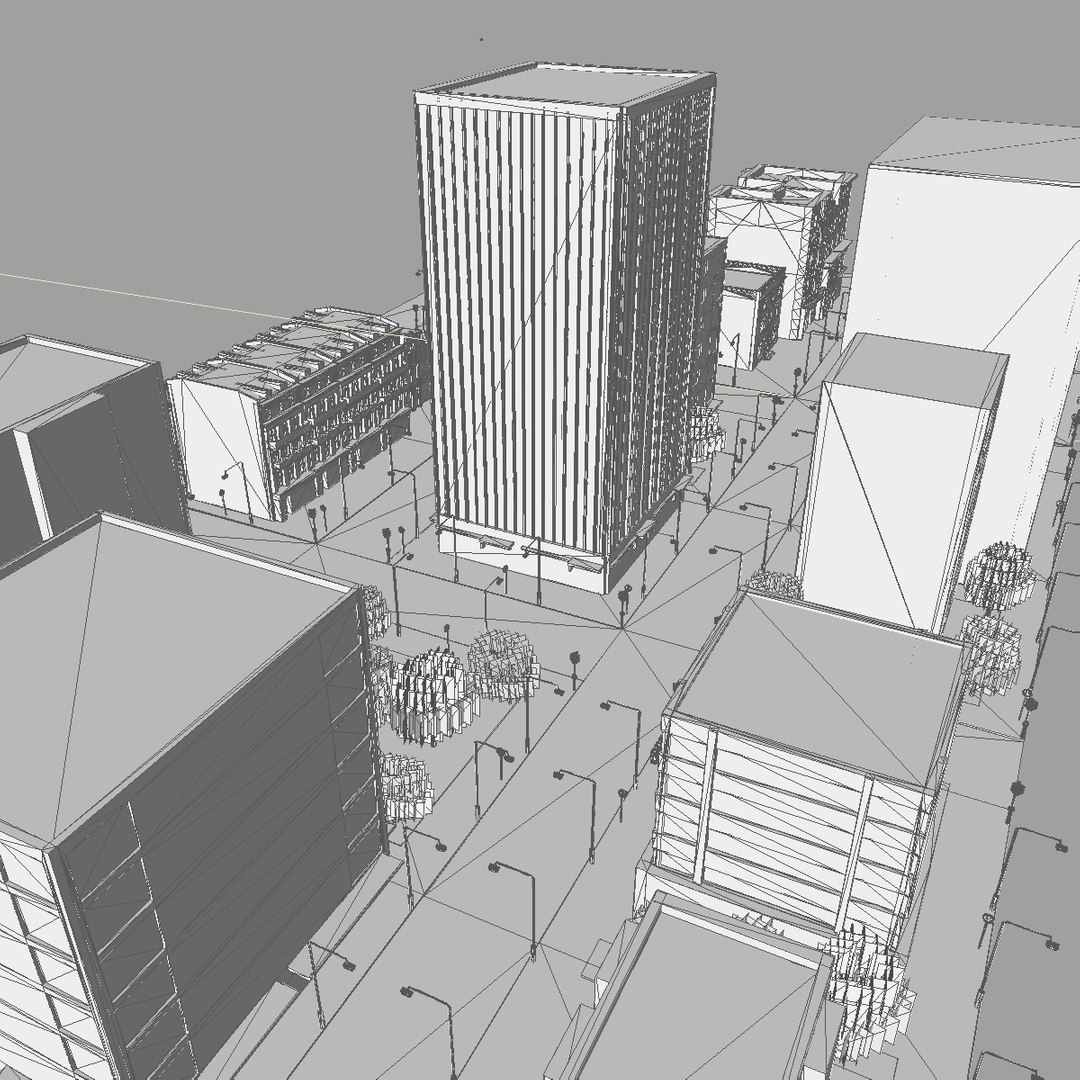 City Block Street C4d