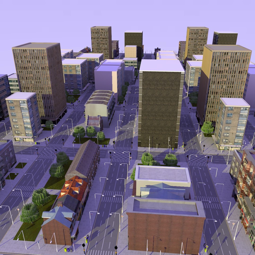 City Block Street C4d