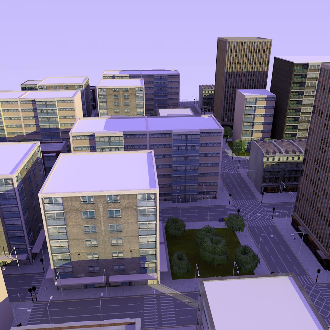 City Block Street C4d