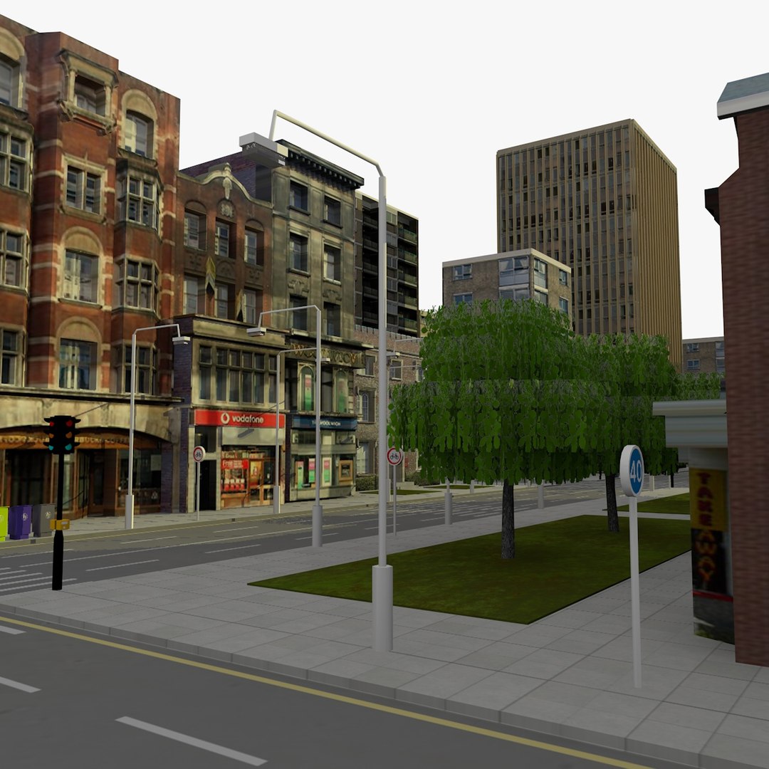 City Block Street C4d