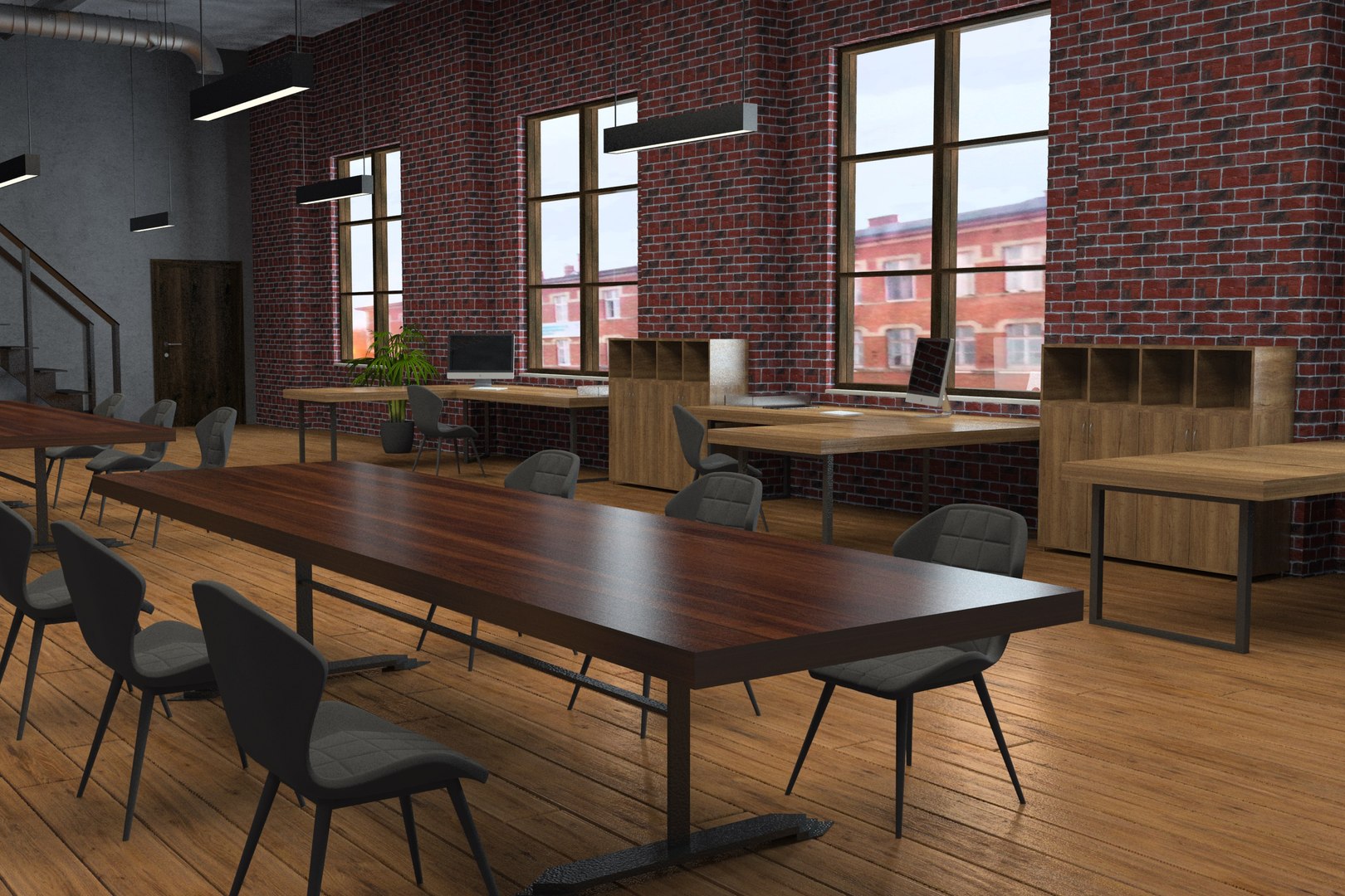 3D office interior scene - TurboSquid 1284853