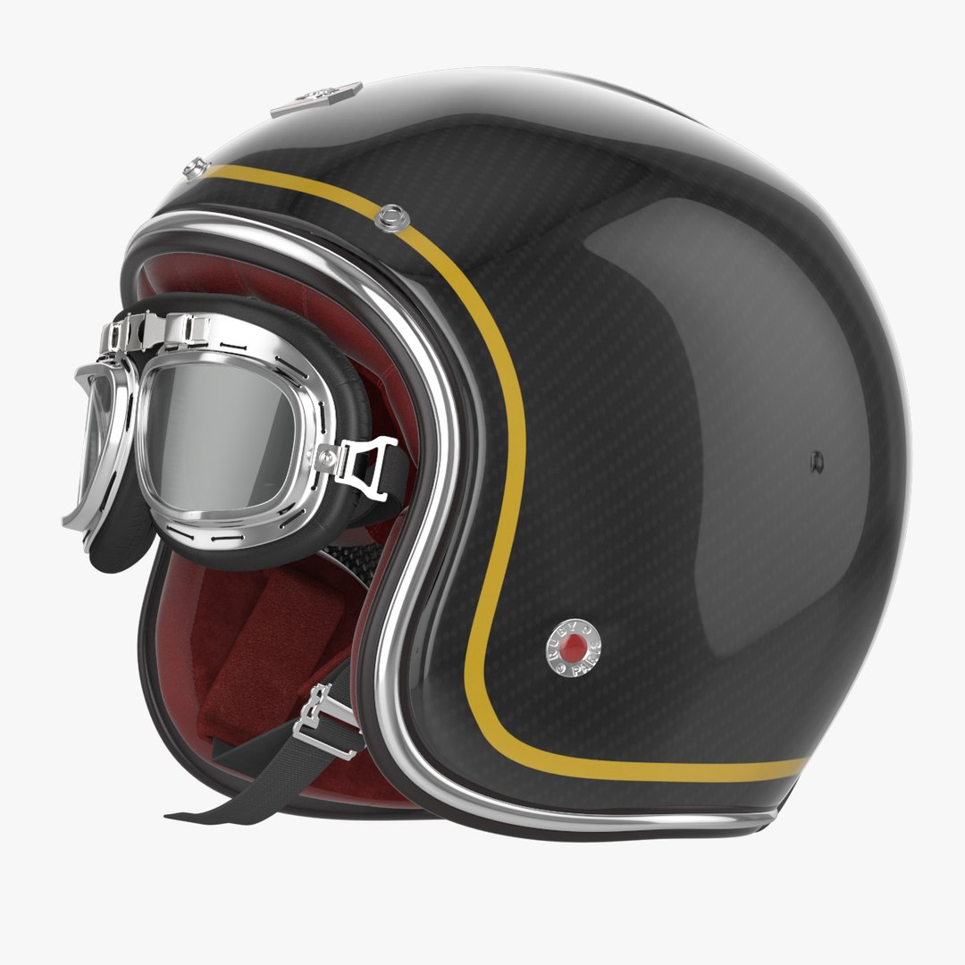 Motorcycles Helmet Ruby 3d Model