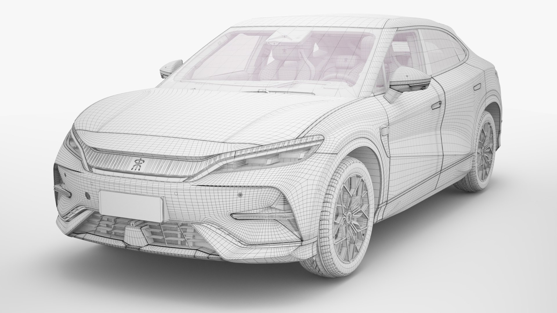 2024 BYD SONG L With Interior 3D model - TurboSquid 2181385