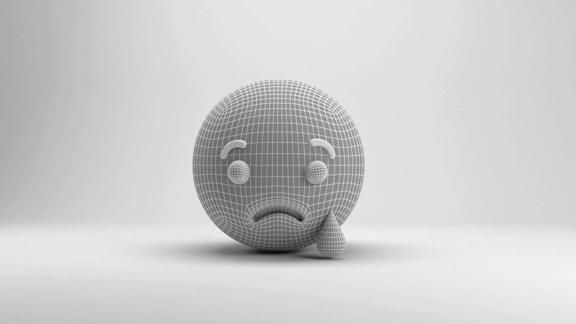 3D Facebook Sad - TurboSquid 1291685