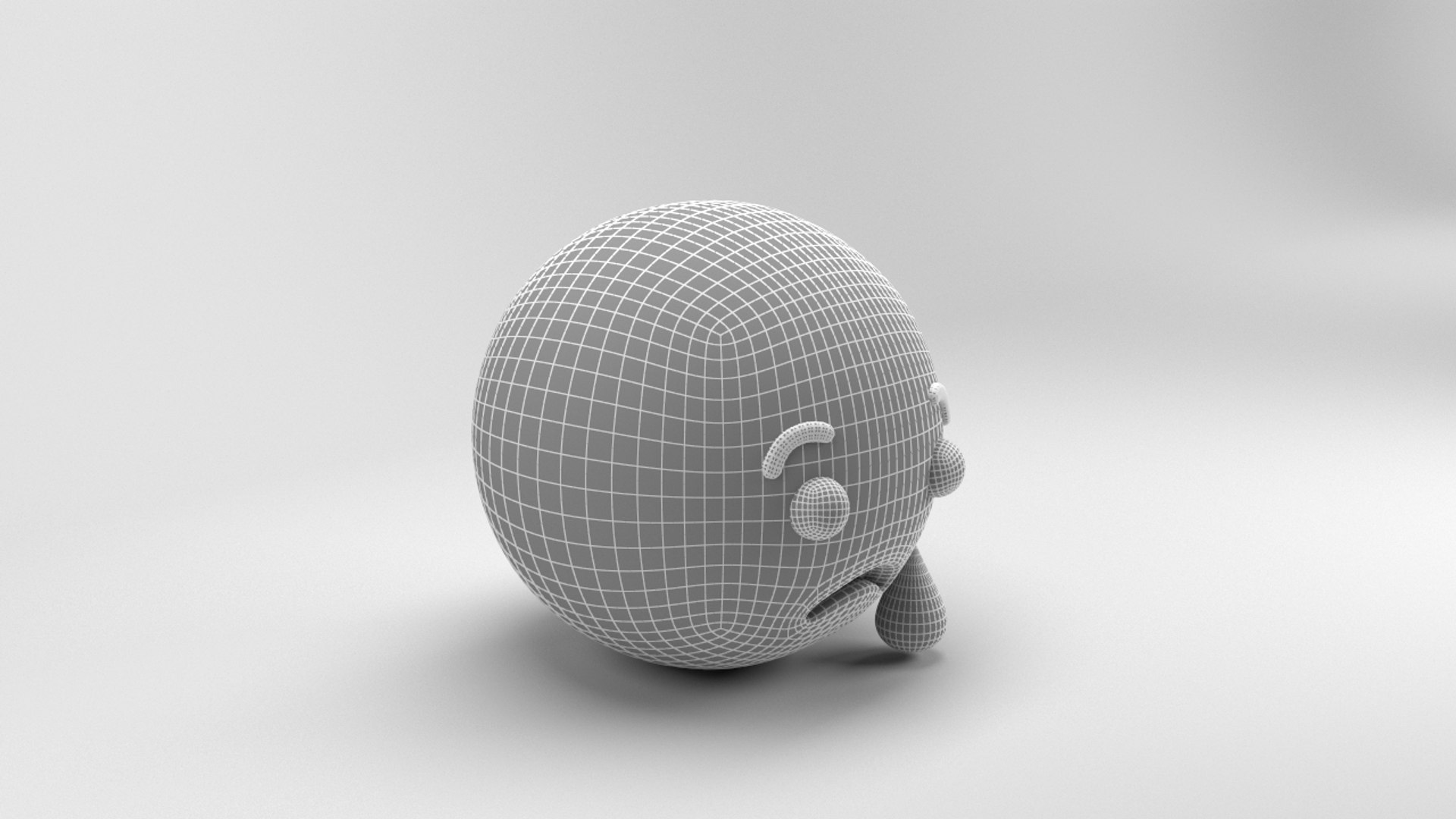 3D facebook sad - TurboSquid 1291685