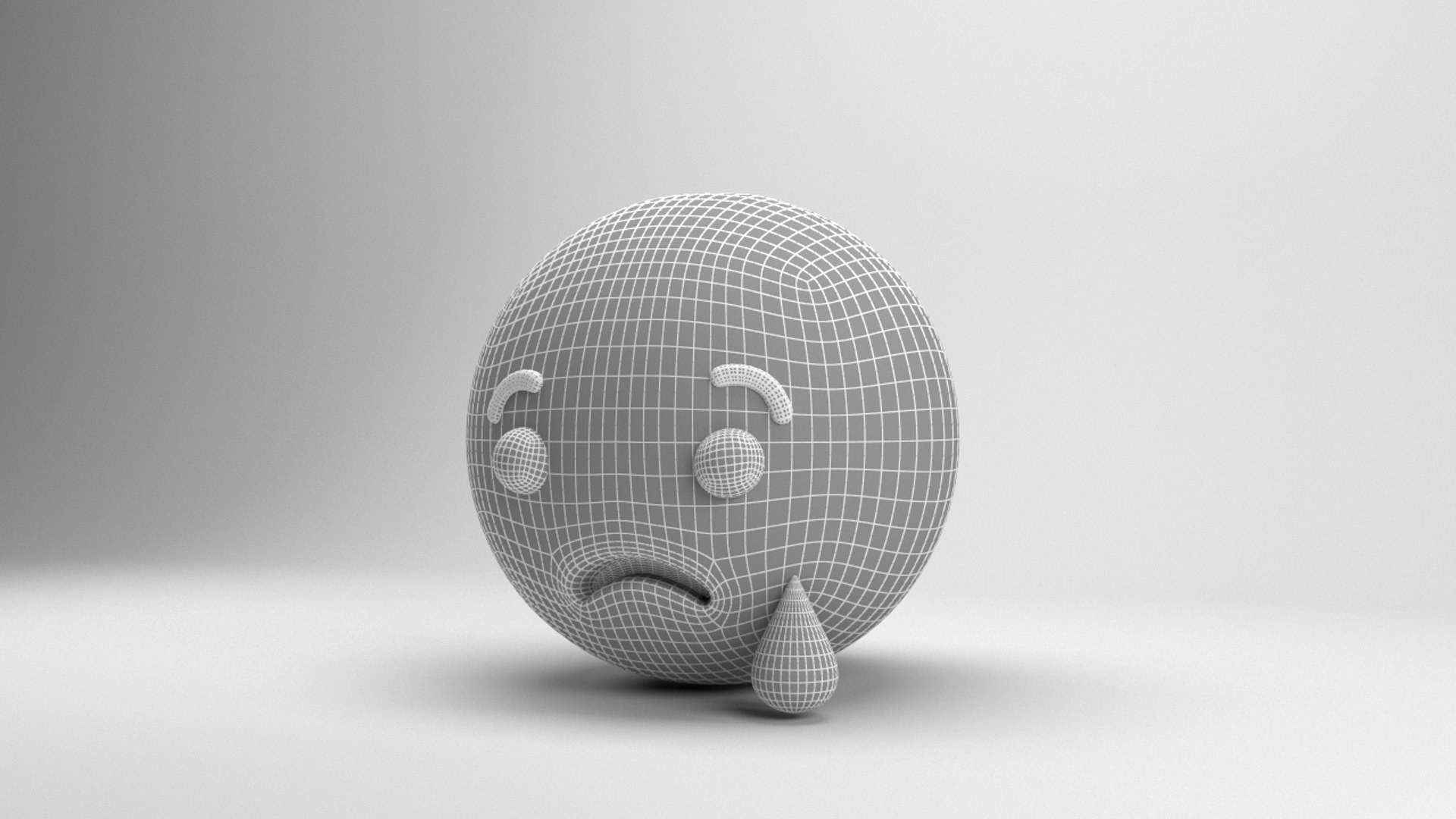 3D Facebook Sad - TurboSquid 1291685