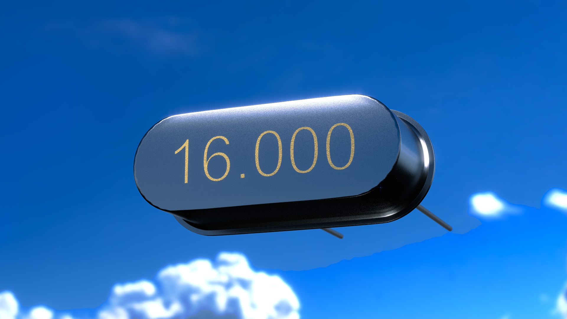 16mhz Quartz Crystal Oscillator 3d 3ds