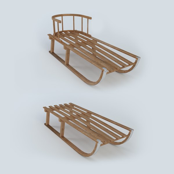 sled 3d obj