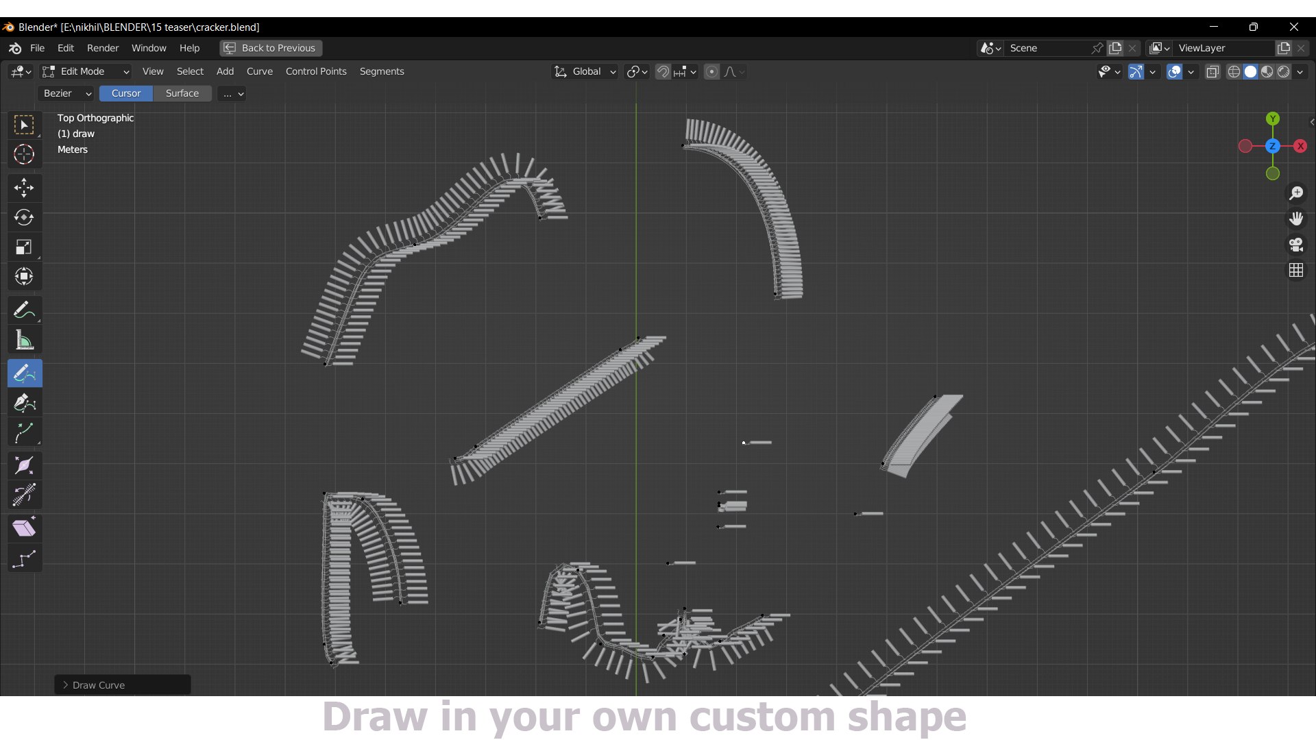 3D Full procedural cracker model and full customizable made from ...