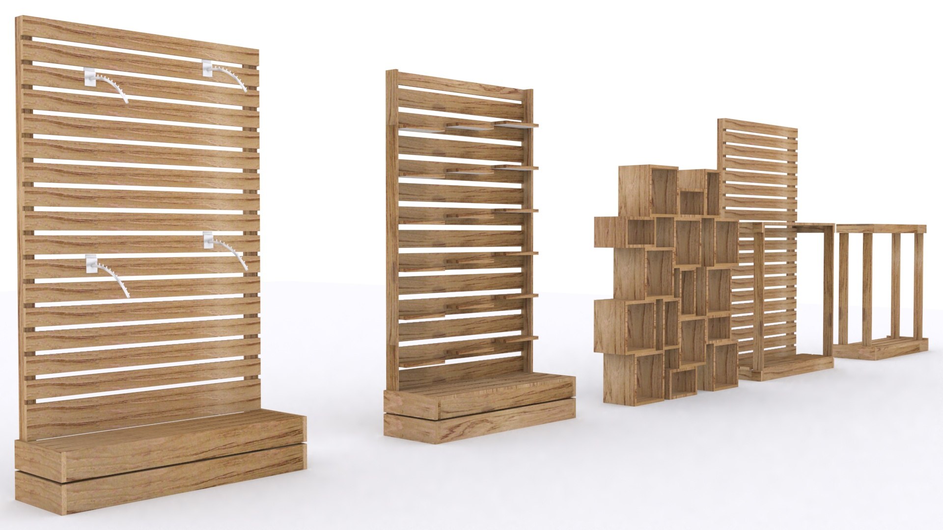 3D model Pallet display for fabric clothes exhibition - TurboSquid 2096638