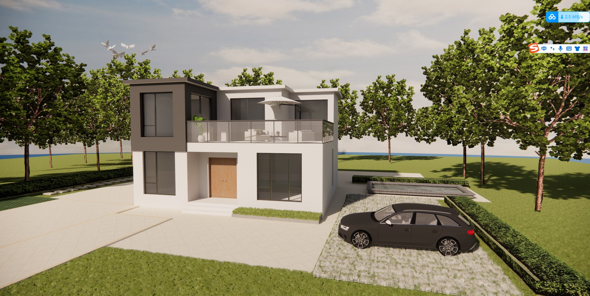 Luxury House Modern Classic Exterior Design -A17 3D Model - TurboSquid ...